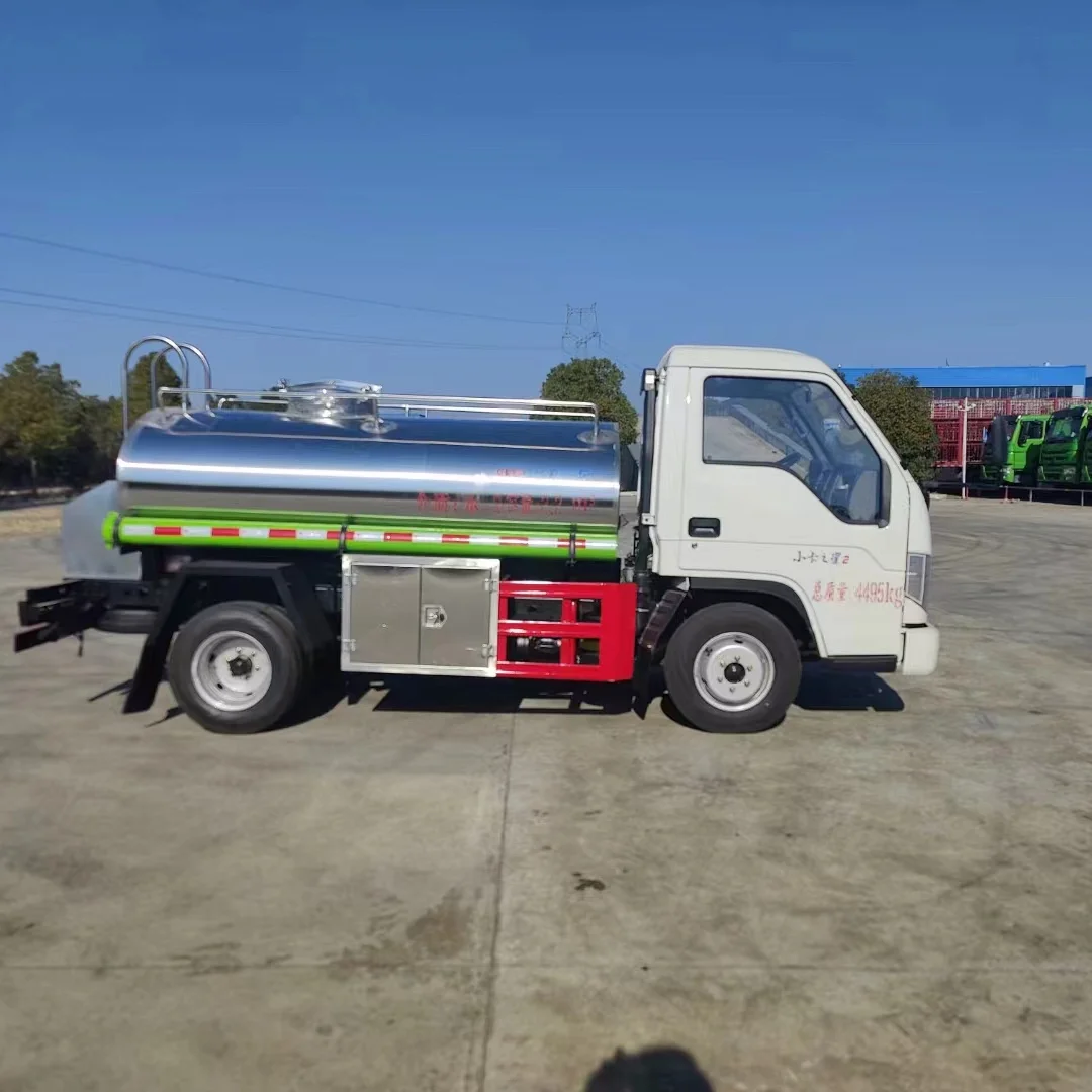 Foton Mini 3000 Liter Milk Transport Tank Truck - Stainless Steel