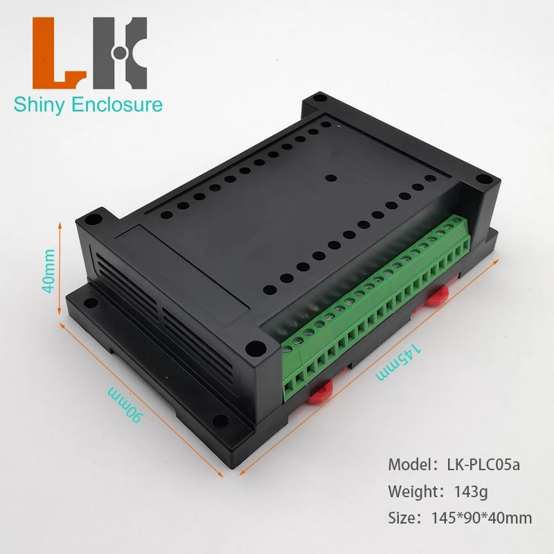 145*90*40mm PLC Din Rail Box - Ideal for Electronic Enclosures