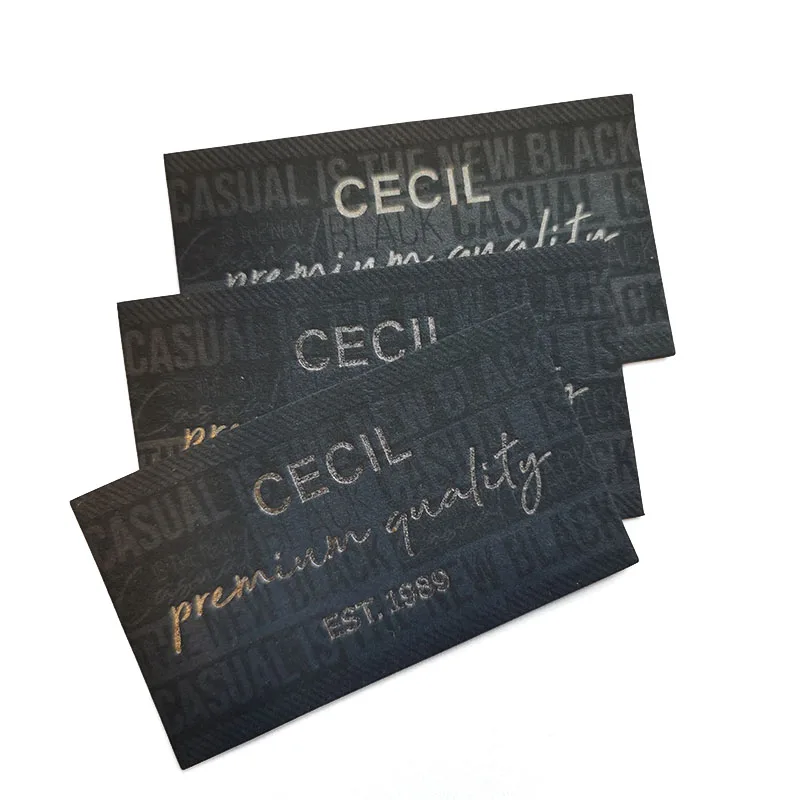 Print Silver Logo Jacron Patch for Jeans - Durable & Stylish