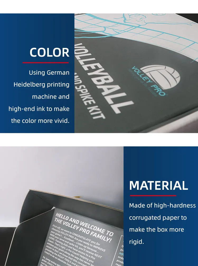 Volleyball Luxury Custom Packaging Boxes Corrugated Maker Color ...