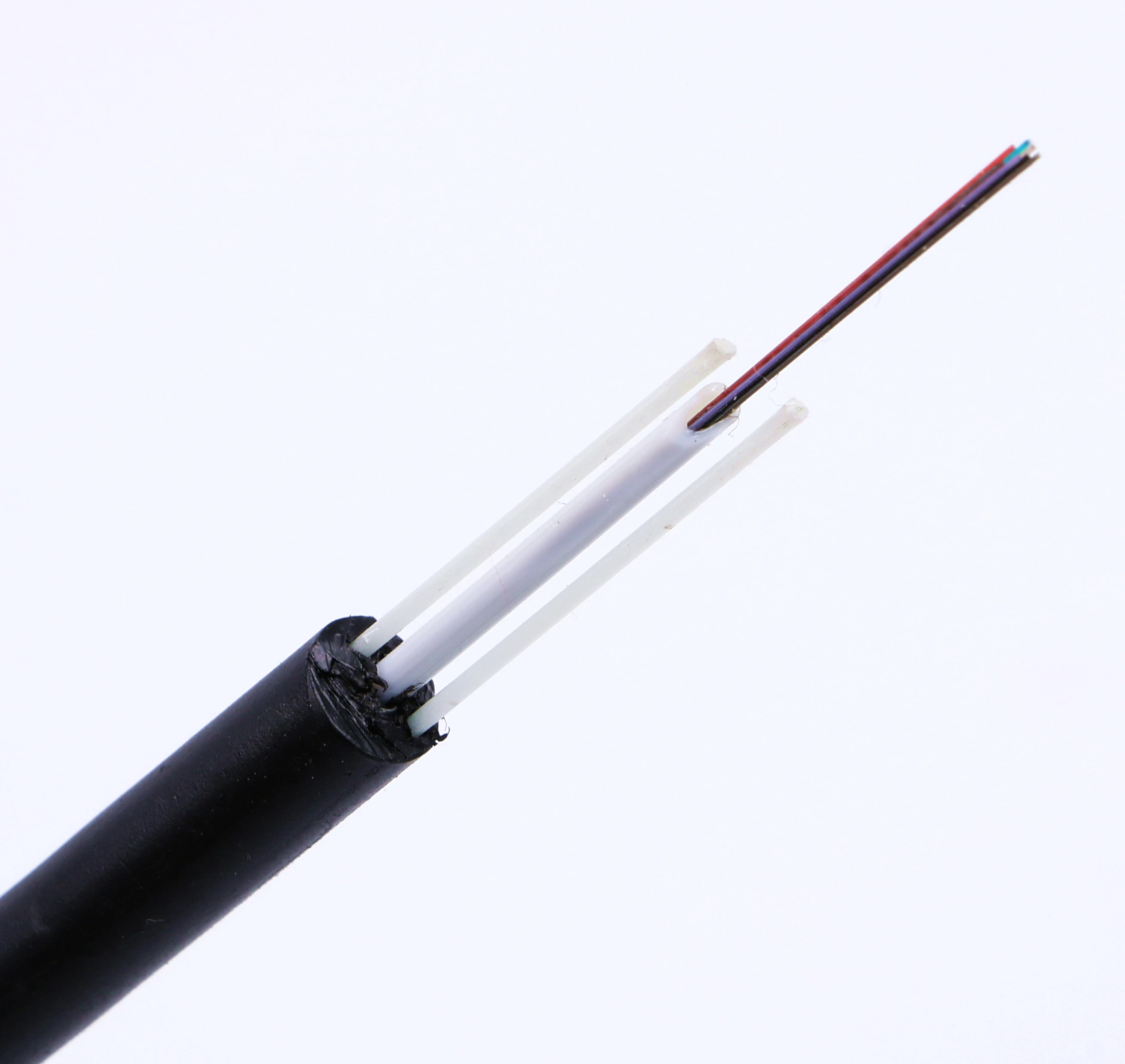 Outdoor Aerial Fiber Drop Cable 1 2 4 8 Core G652d G657 Sm Mm Loose ...
