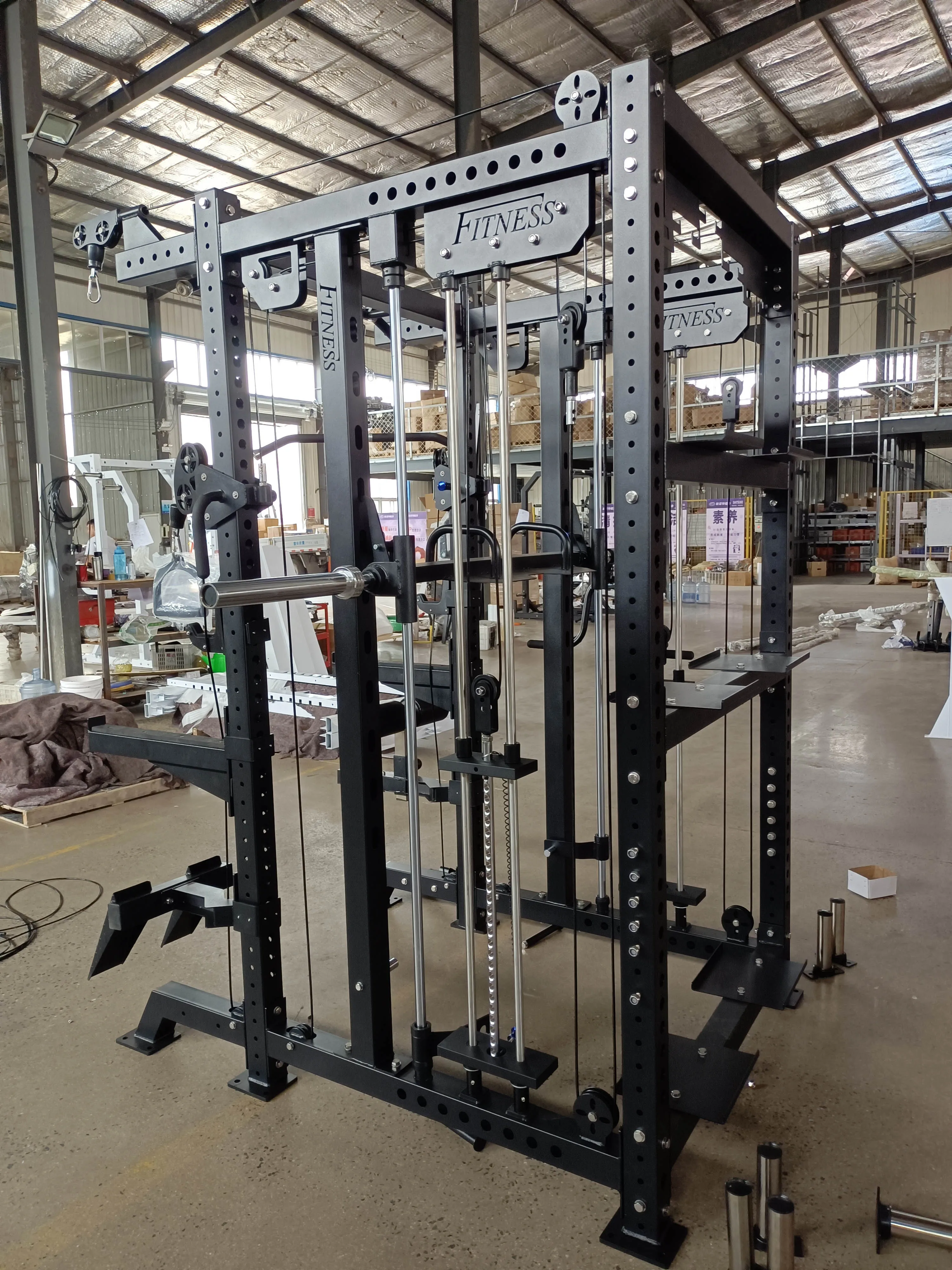 Large Commercial Gym Equipment Equipment Multifunctional Smith Strength ...