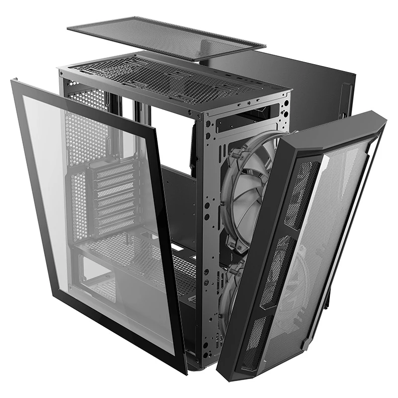 High Quality Black Mesh Atx Tower Gaming Computer Cases Towers With ...