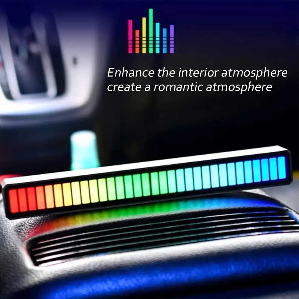 Type C Rechargeable Rhythm Lighting Voice Control Music Atmosphere ...