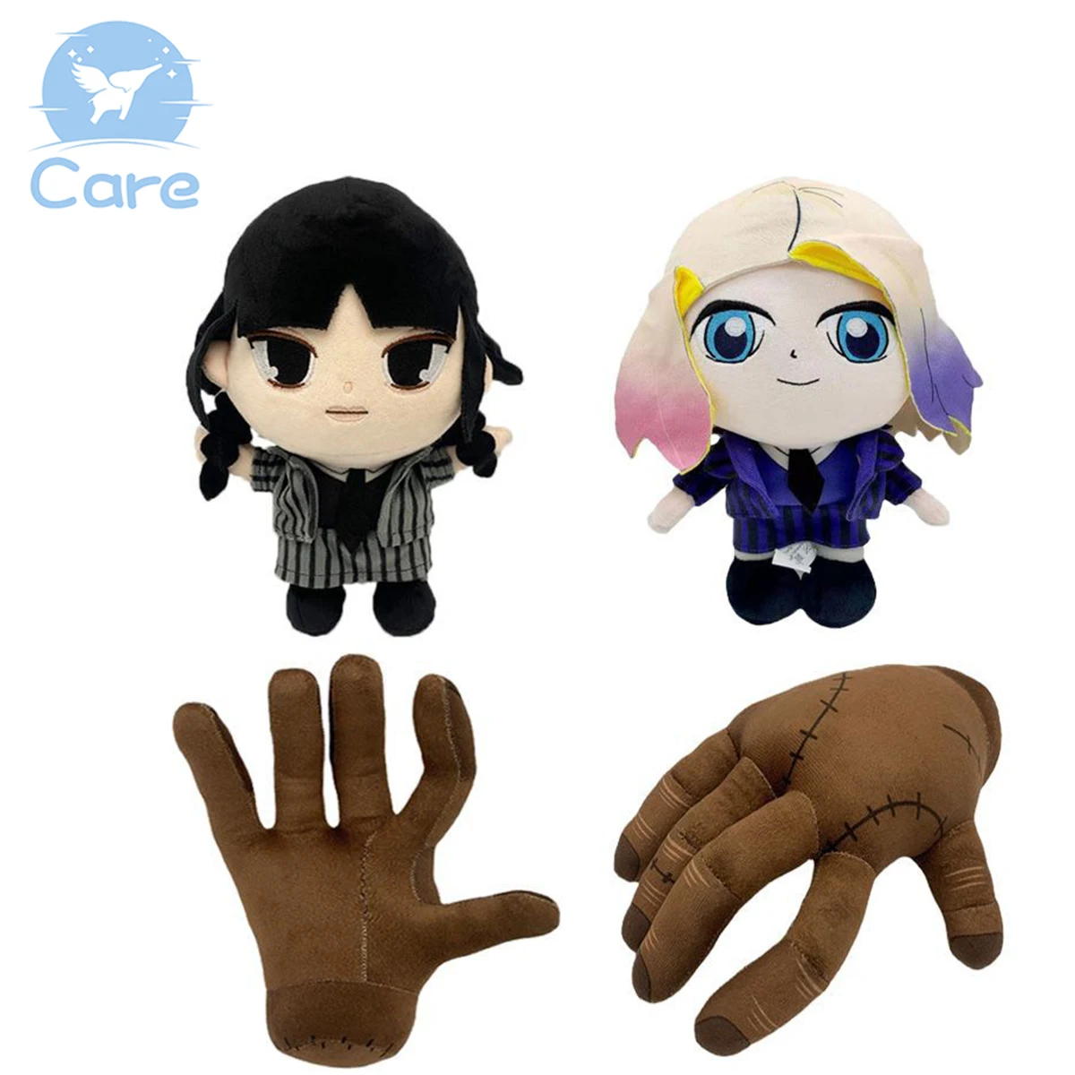 Hot Carton Wednesday Addams Doll The Thing Anime Plush Toy Hand Plush ...
