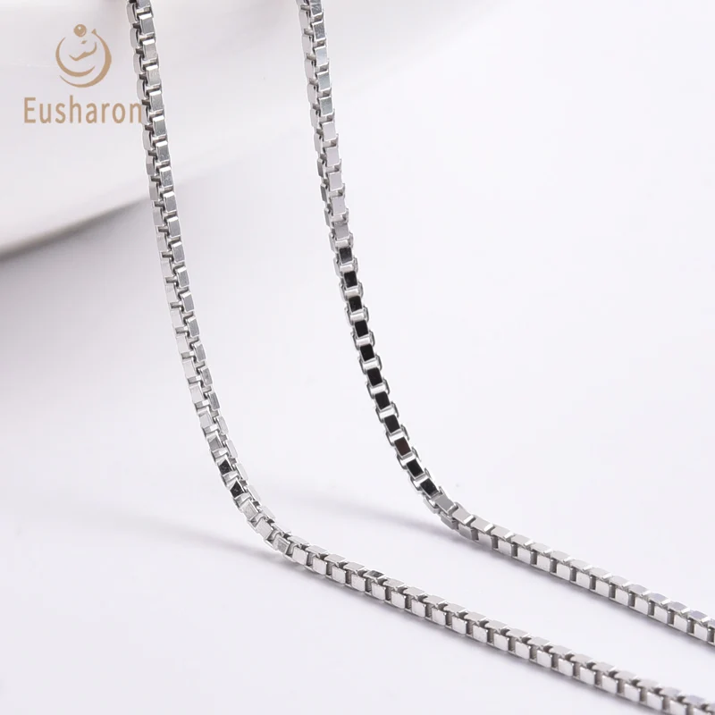 Wholesale 20 Inch Sterling Silver Box Chain - Perfect for DIY