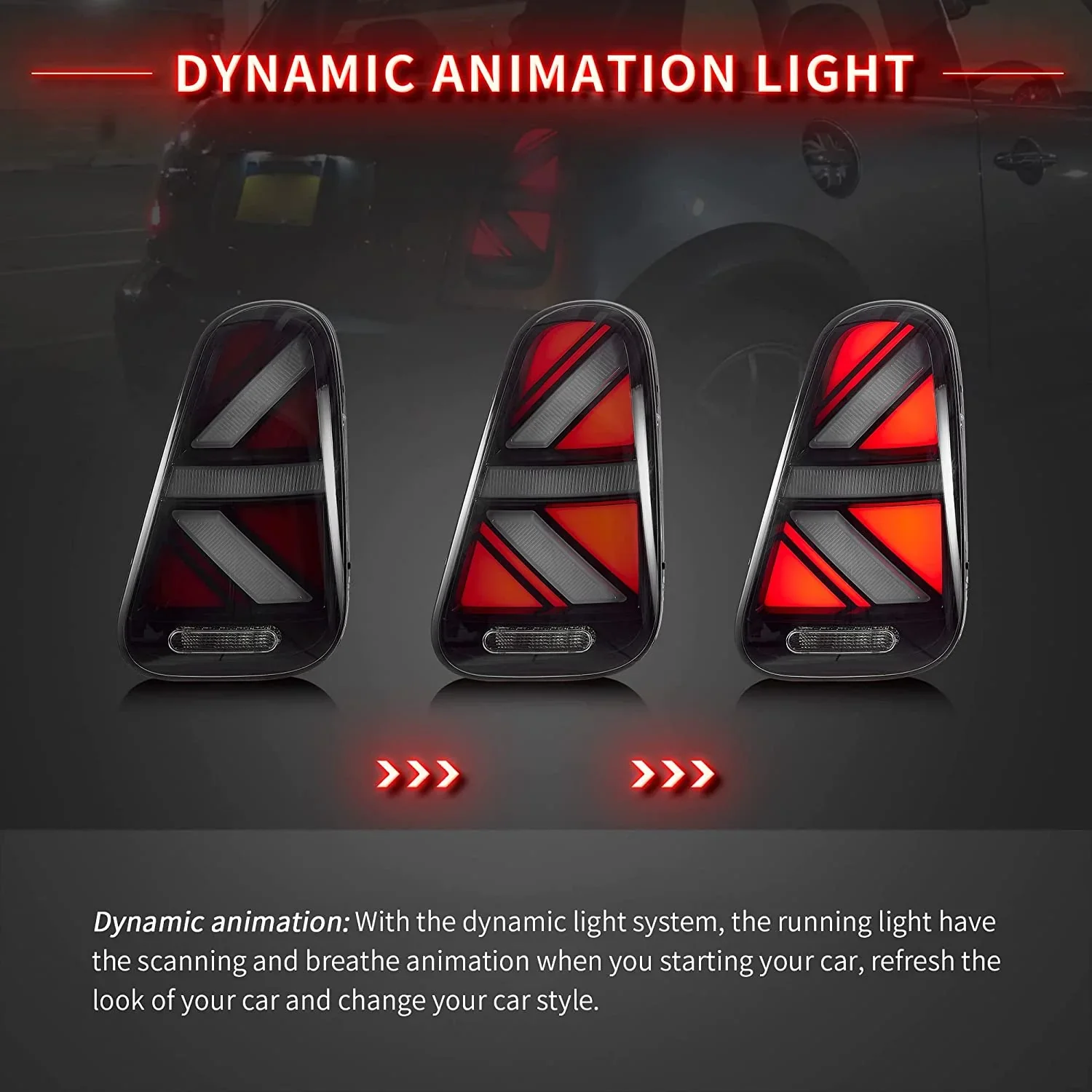 VLAND LED Tail Lights for Mini Cooper (R50, R53) 2001-2006