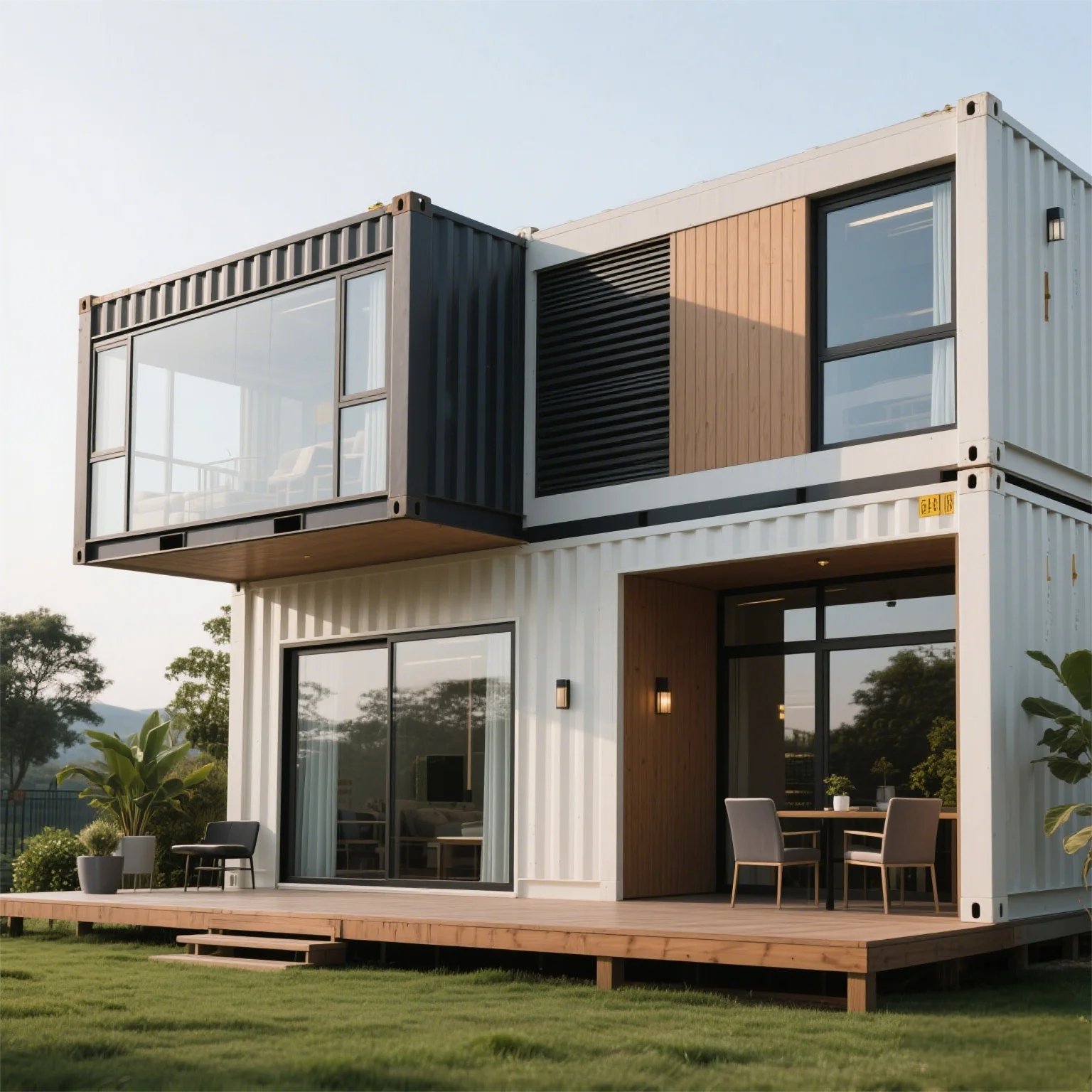 Customized Design Solar Powered Container House Luxury Living Room Tiny ...