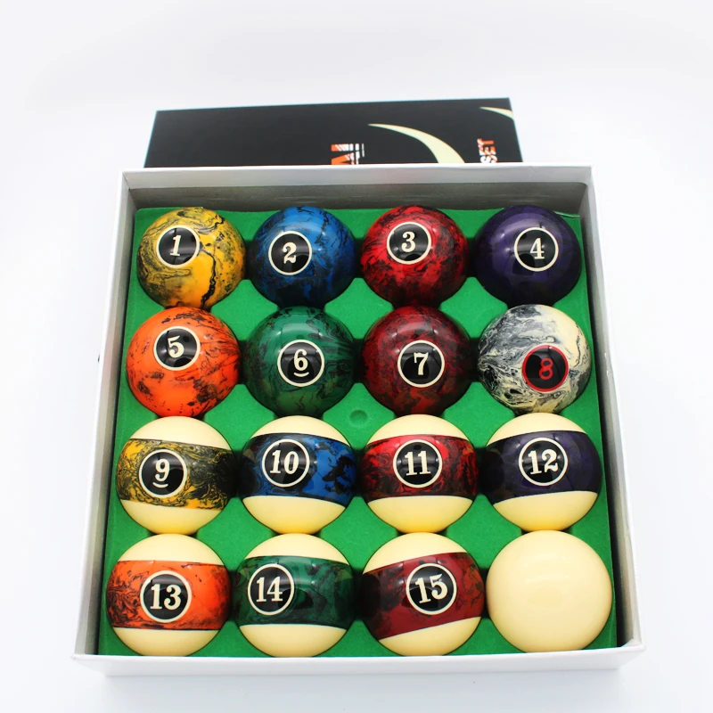 Colorful Billiard Ball Set High Quality Pool Ball In American 57mm ...