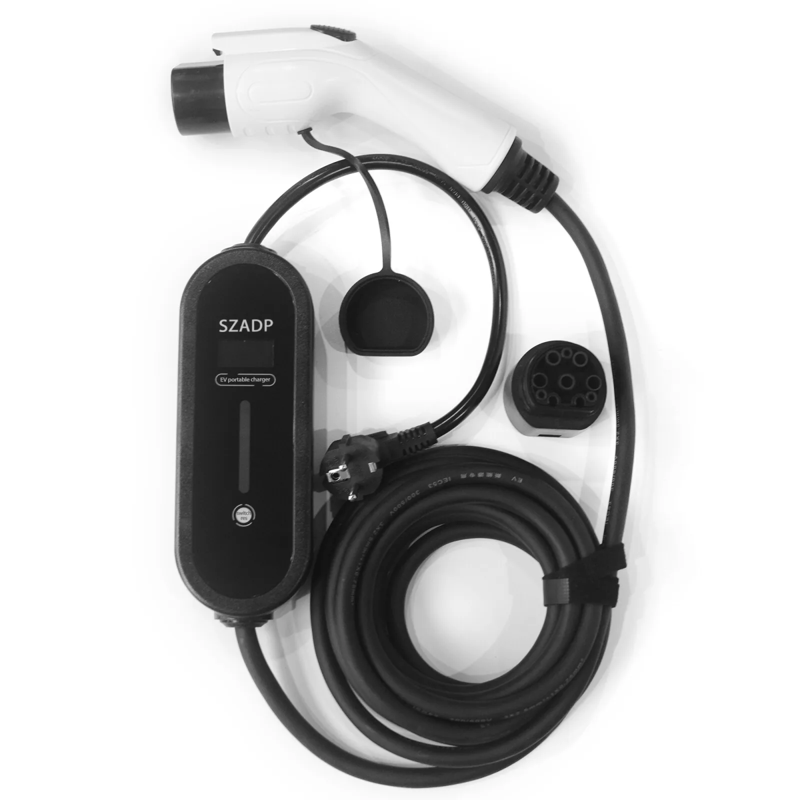 EV Charger Gun 3.5KW/7KW 8A-32A EV Fast Charging Portable Vehicle ...