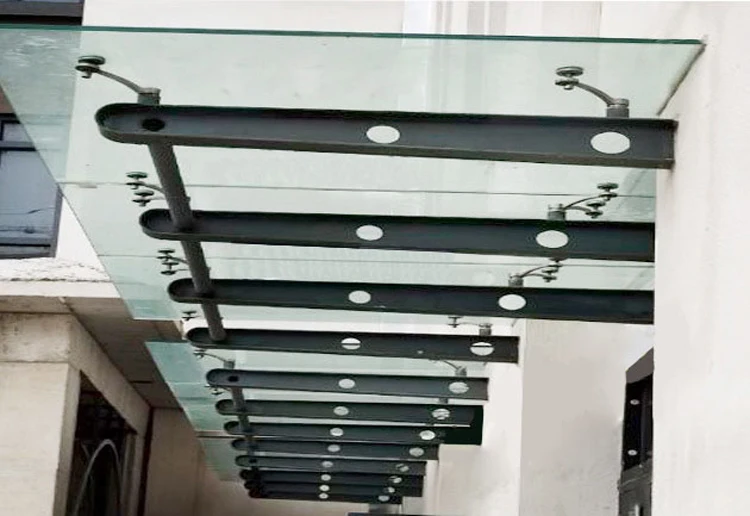 Glass Awning Set Canopy Spider Fittings with Stainless Steel Rods