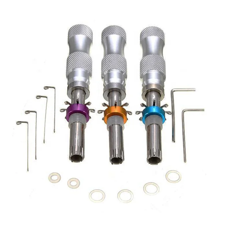 Huk 3pcs Tubular 7 Pin Lock Impressioning Pick Tool Set 7.0mm 7.5mm 7 ...