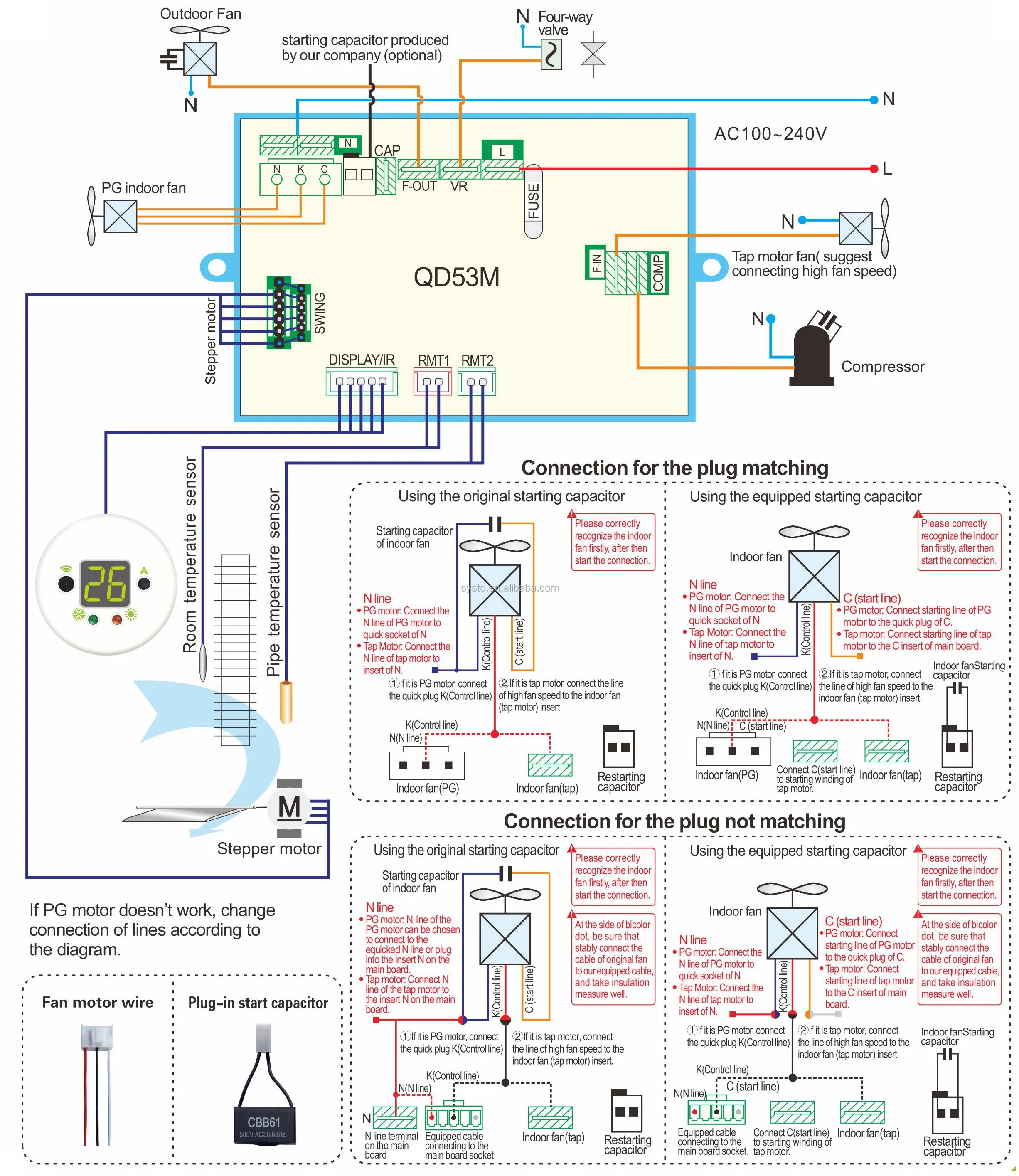 Systo Qunda Newest Model Universal Ac Control System For Split Air Con ...