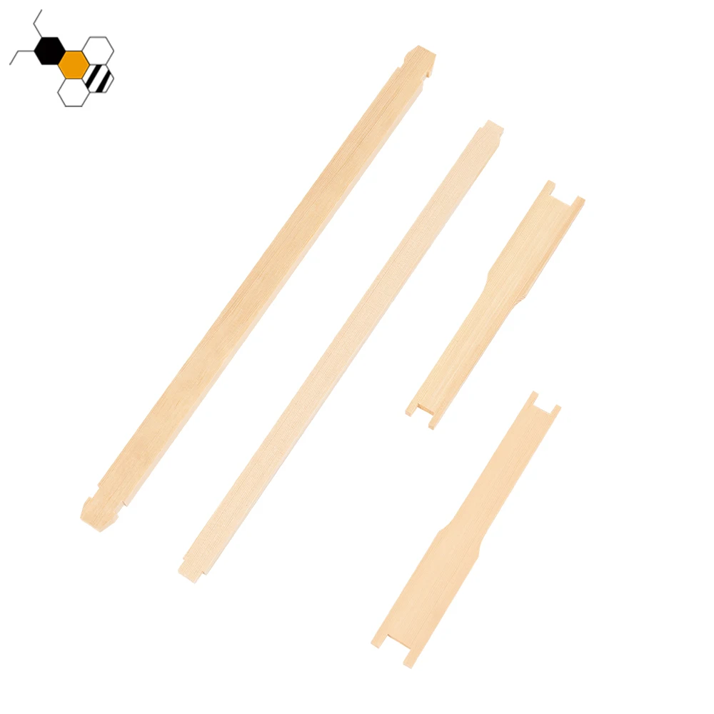 Beekeeping Wooden Langstroth Medium Brood Frames Assembled Black Bee Hive Frames with Plastic ...