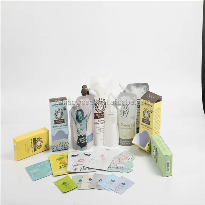 Cosmetic Sample Packaging /cosmetic Small Pouch/ Three Side Seal Sample ...