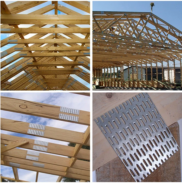 Galvanized Steel Roof Truss Connector Nail Plate - Durable & Efficient