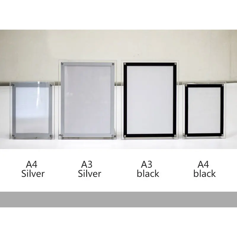 Acrylic Photo Frame Display Commercial Menu Board Led Light Box Fast ...