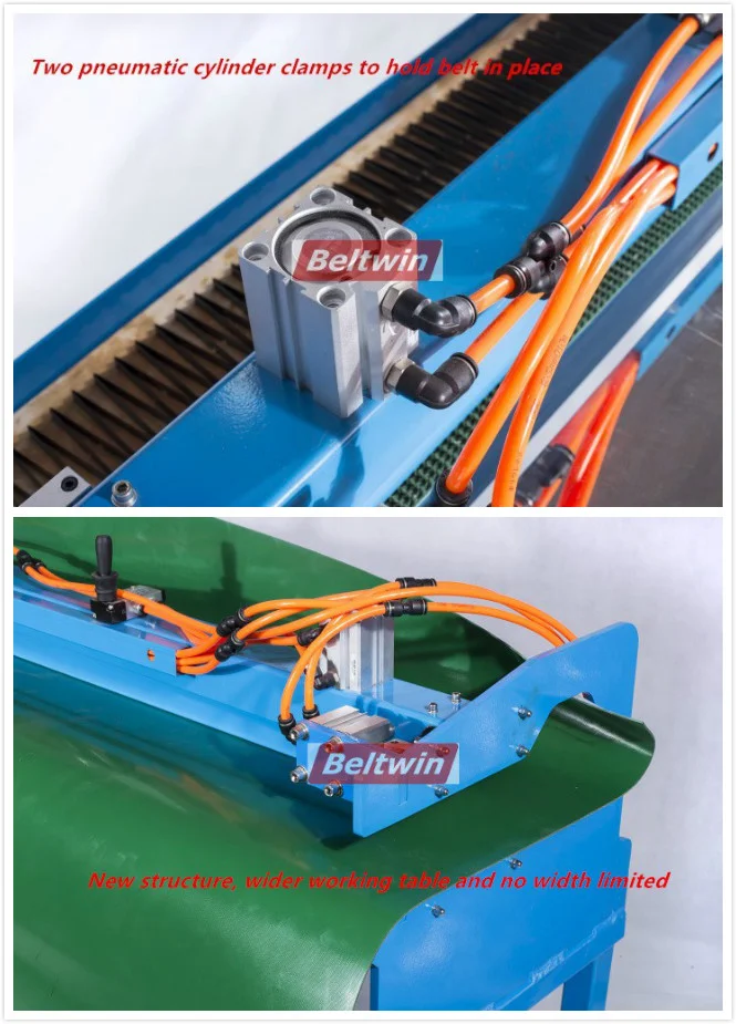 Beltwin Pneumatic Pvc Pu Conveyor Belt Finger Puncher Teething Machine ...