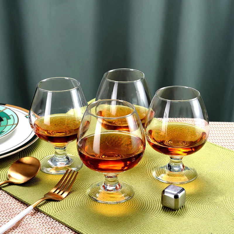 Factory Wholesale Lead Free Custom Logo Potbelly Brandy Cups Red Wine