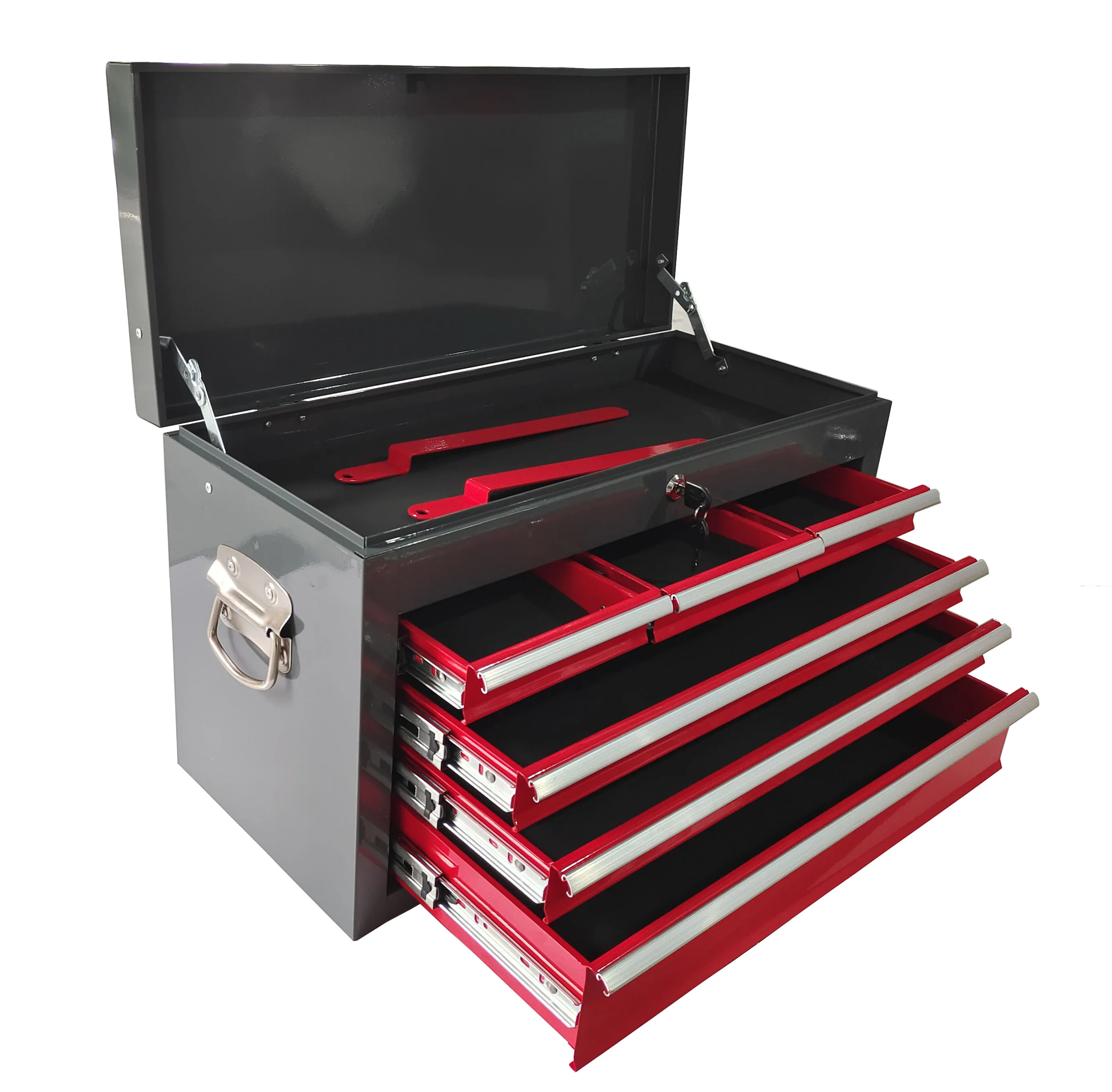 Lockable Portable Toolbox with Six Drawers - Customizable