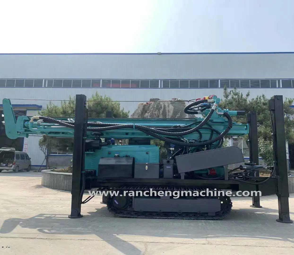 Top Selling 280m Deep Well Drilling Rig Full Hydraulic Type Vehicle ...