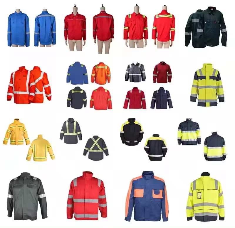 Custom anti-acid alkali anti-static work clothes set chemical factory ...