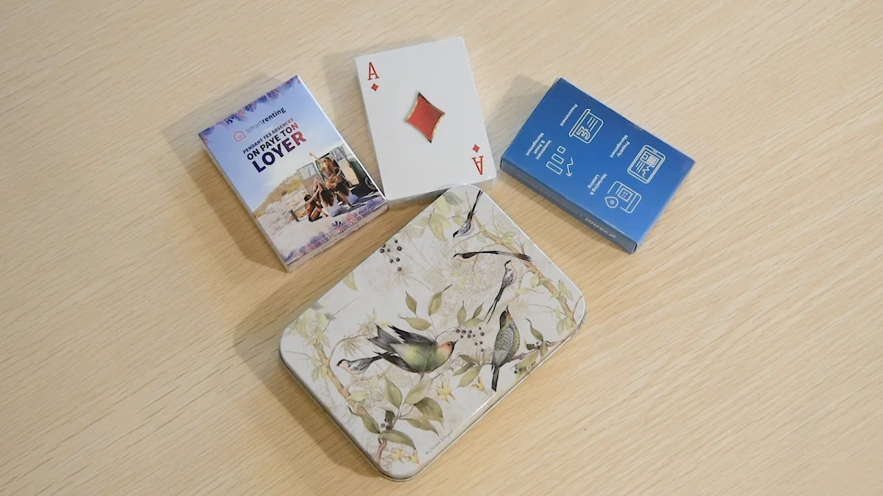 Poker Playing Cards Double Sided Poker Cards Box For Game Set Buy 
