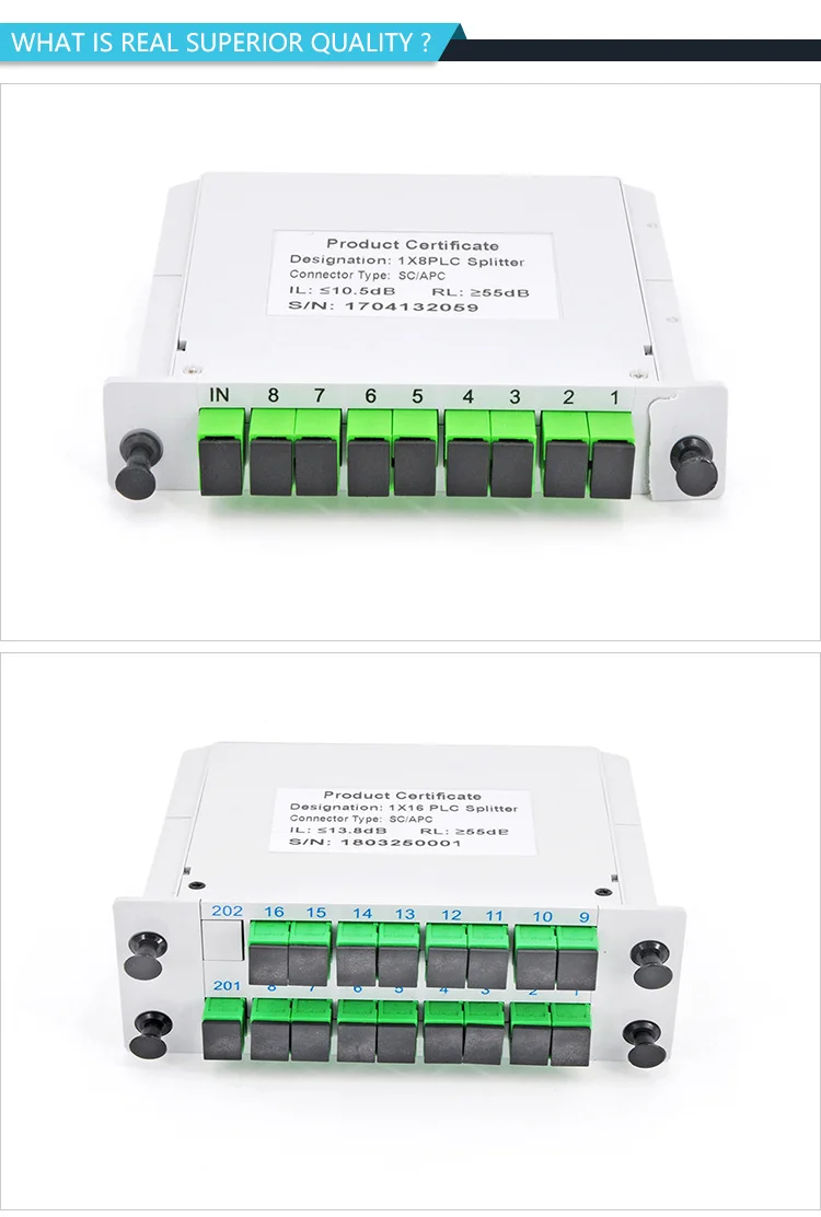 Oem Ftth Plc Distribution Terminal Box With Slot Cassette - Buy Casette ...