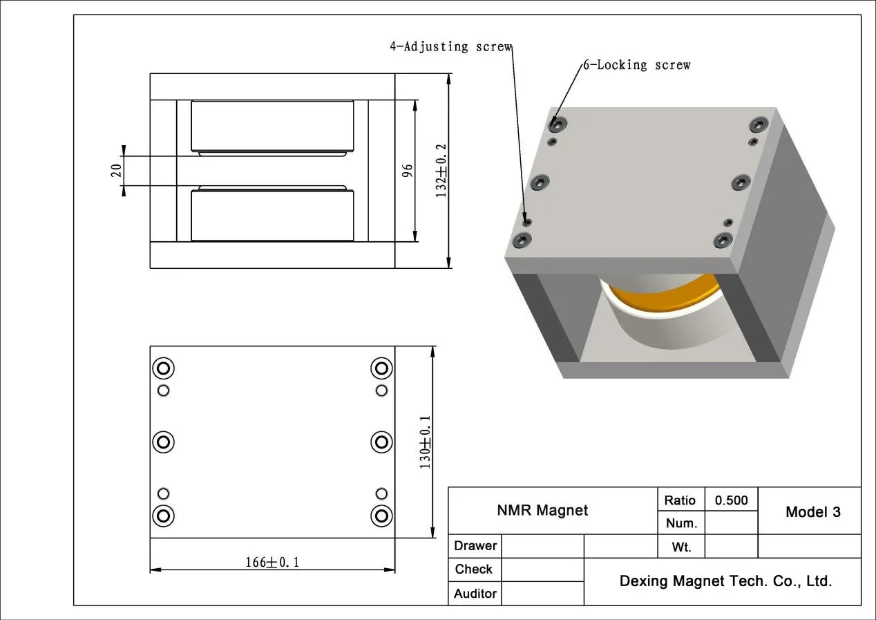 Uniform Magnetic Field Permanent Magnets for NMR