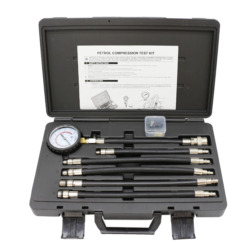 Cylinder Pressure Tester - Diesel Engine Compression Kit