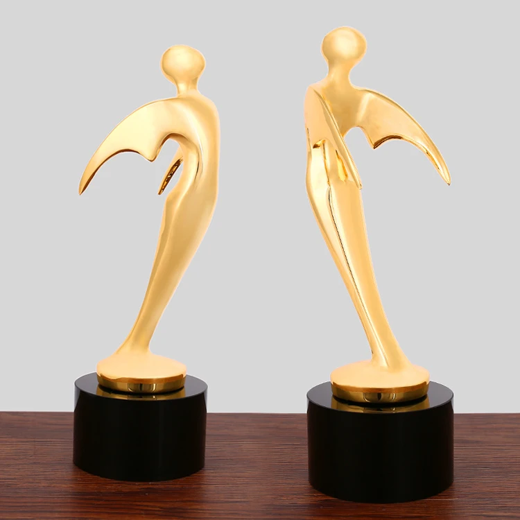 Metal Resin Angel Trophy Flying Angel Wing Crystal Plated Award - Buy ...