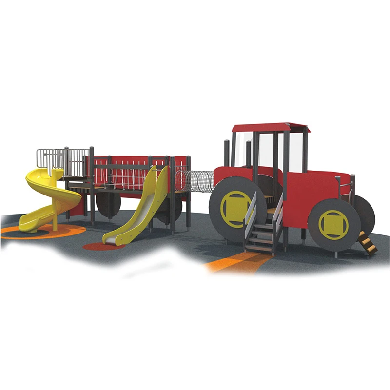 Moetry Bus Play Structure - Double Decker Red School Bus