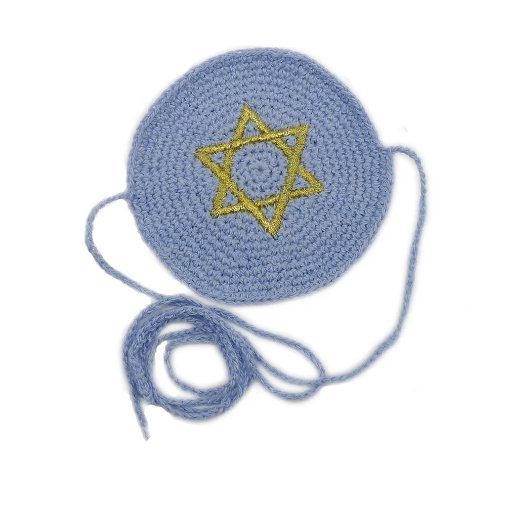 Kids Kippot Crochet Kippah Yarmulka Kippa Jewish Hat For Children Male ...