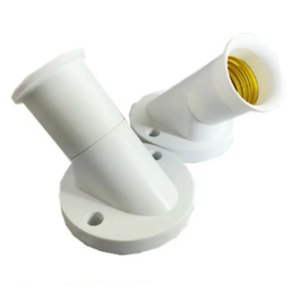 Oblique Socket Angle Lamp Holder, PBT Plastic E27 Angle Lampholder ...