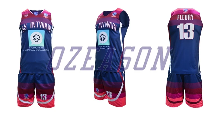 Custom New Design Sublimated Dry Fit High School Basketball Team ...