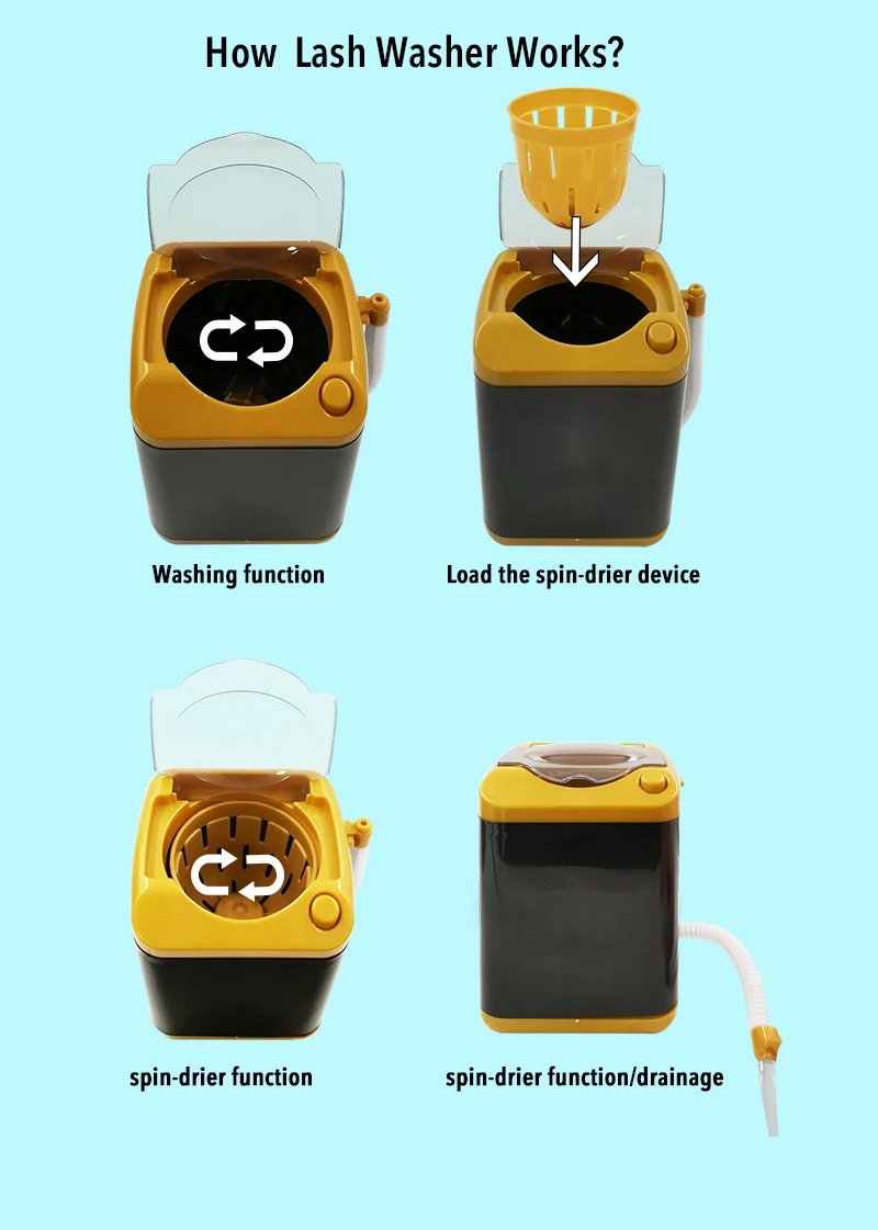 Own Logo Private Label Automatic Pink Black False Lash Eyelashes ...