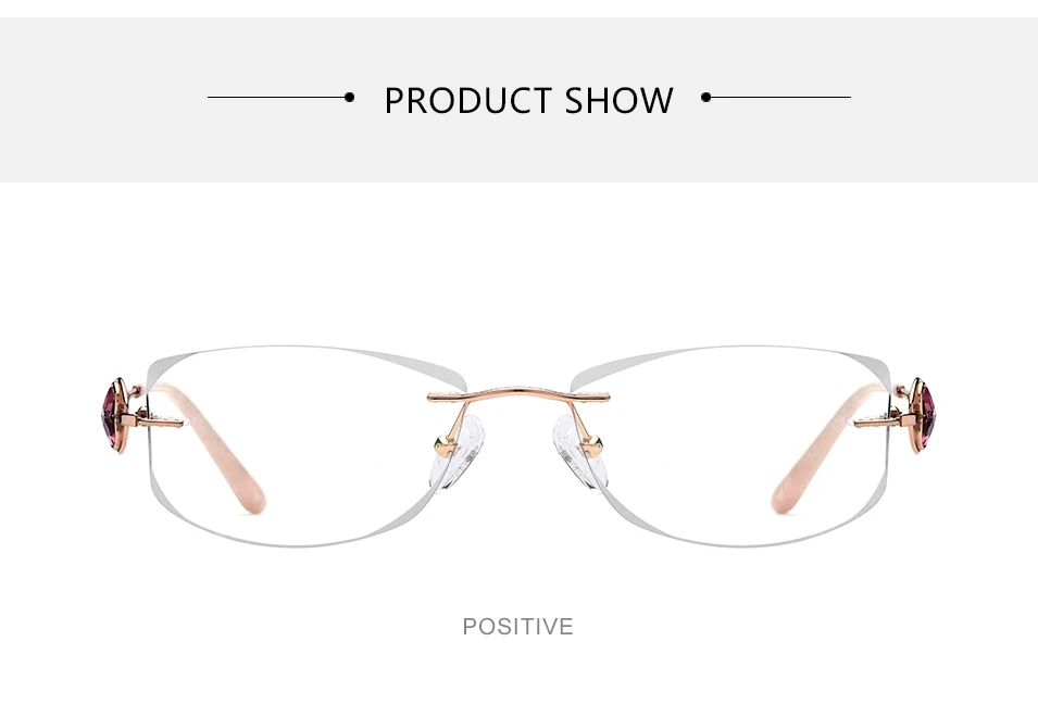 Wire Titanium Rimless Glasses Frames Women Ultralight Luxury Eyeglasses ...
