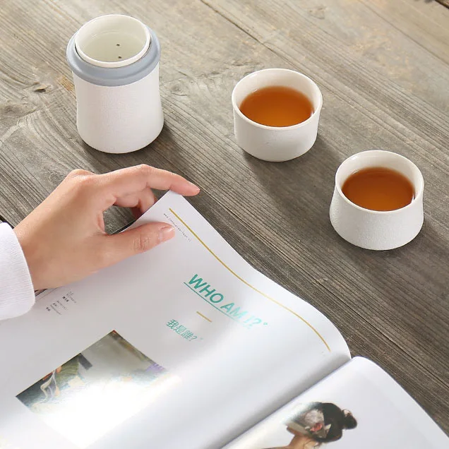 Wholesale Portable Travel Lazy Tea Cup Set Include One Pot One Filter ...