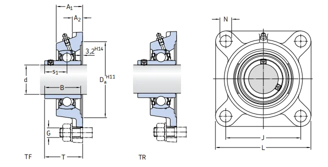 Fy 25 Tf Pillow Block Bearing Unit Yar 205-2f Bearing Fy 505 M Parts ...