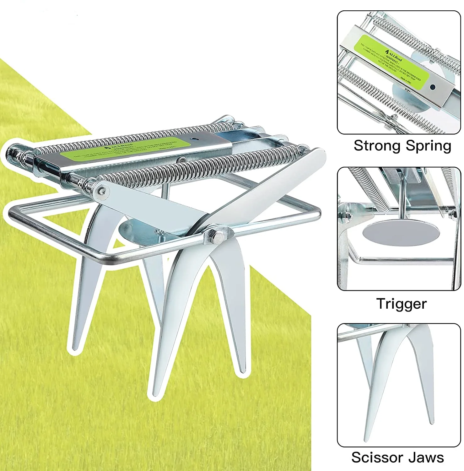 Mole Eliminator Trap - Easy Setup with Quick Kill Reusable Scissor Trap ...