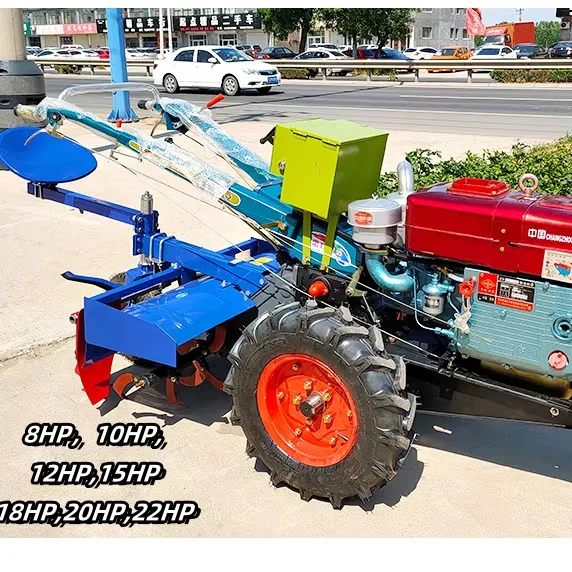 diesel Hand-held Tractor Rotary Tillage ridge Building Stem Plowing ...