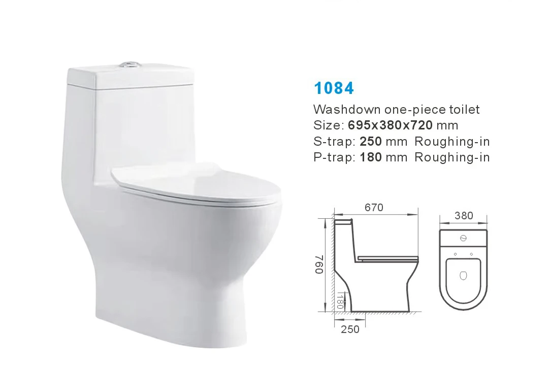 Factory Sanitary Ware S Trap P Trap Siphonic One Piece Toilet White ...