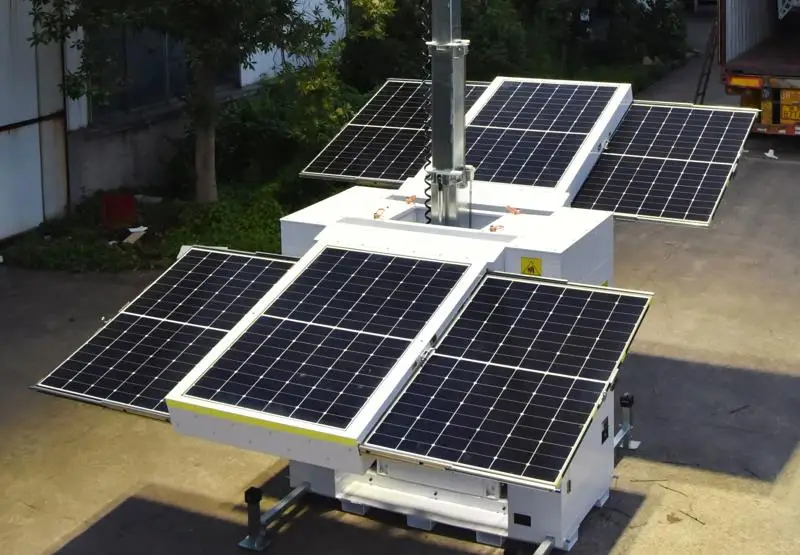 Multi Function Application Cuboid Mobile Solar Led Light Tower - Buy ...