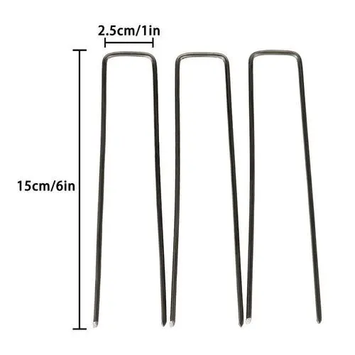 U-shaped Landscape Staples Heavy Galvanized Garden Staples For Outdoor ...