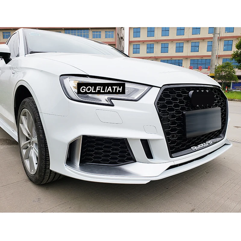 RS3 Front Bumper Cover GRILLE BODYKIT 2017-2018 for A3 8V S3| Alibaba.com