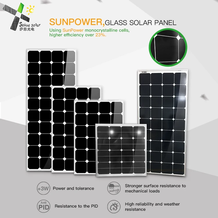 High Quality 100w 110w 150w Sunpower Solar Panel Sunpower Maxeon C60 ...