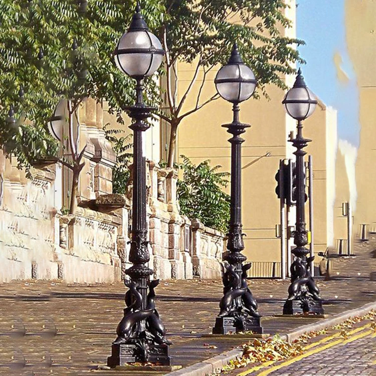 Outdoor Street Decoration Blue European Style Classic Victorian Cast ...