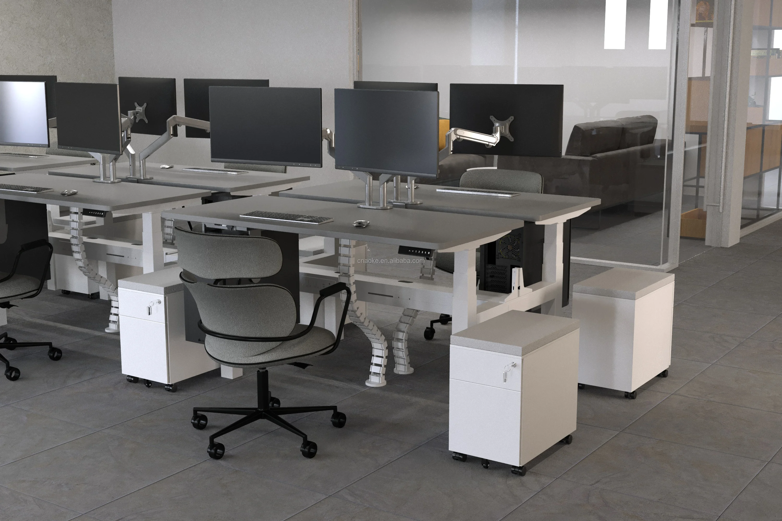 Modern Modular Office Table Work Station Desk Furniture Writing Desk ...