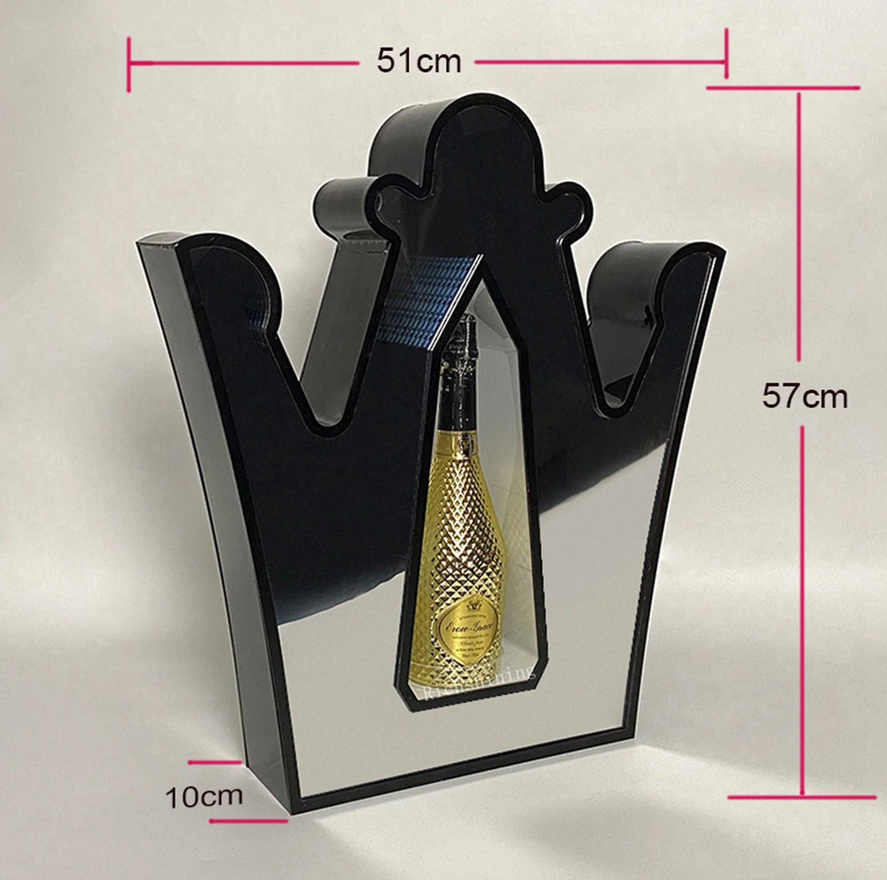 Modern Gold Acrylic LED Bottle Presenter with ODM Logo for VIP Display ...