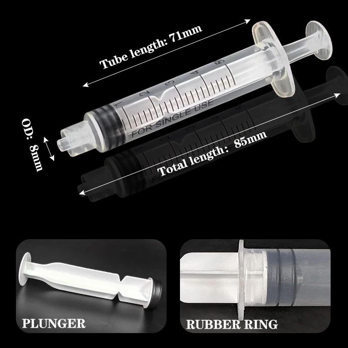 Kit D'injection Automatique En Résine Époxy À Usage Unique,50 Pièces,Double Baril,En Plastique ...